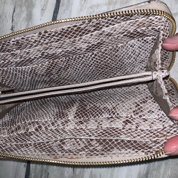 Michael Kors | Bags | Michael Kors Python Print Wallet | Poshmark